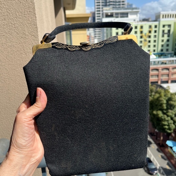 Crown Lewis | Bags | Elegant Black Handbag | Poshmark